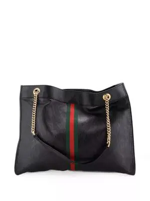 Gucci Rajah Chain Leather Large Tote Bag