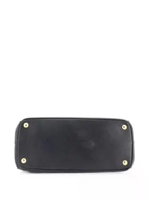 Prada Double Zip Lux Saffiano Leather Small Tote Bag