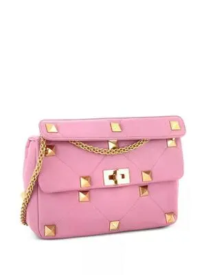 Valentino Garavani Roman Stud Flap Bag Quilted Leather Medium Crossbody Bag
