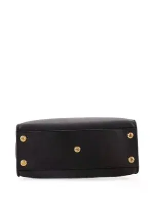 LOUIS VUITTON On My Side Leather With Monogram Canvas Mm Tote Bag
