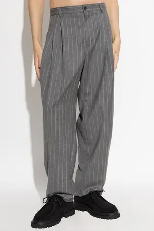 Dolce & Gabbana Wool Pants With Pinstripe Pattern