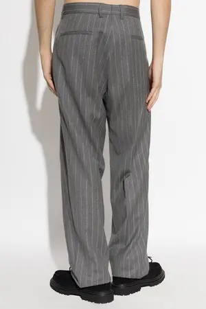 Dolce & Gabbana Wool Pants With Pinstripe Pattern