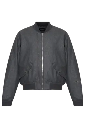 Dolce & Gabbana Wool Bomber Jacket - Grey