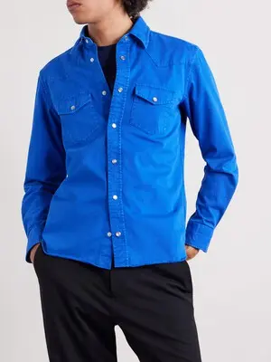 TOM FORD Garment-dyed Denim Shirt