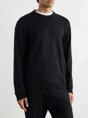 Canali Cotton And Cashmere-blend Jersey Sweatshirt