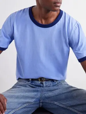 Husbands Distressed Cotton-jersey T-shirt