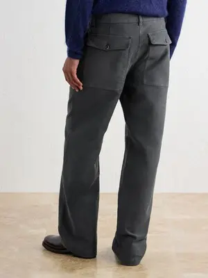 Barena Venezia Straight-leg Cotton-satin Trousers