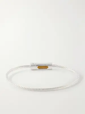 Le Gramme 9g Punched Sterling Cable Bracelet