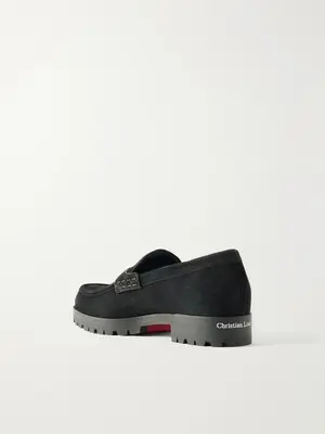 CHRISTIAN LOUBOUTIN Cavavin Suede Loafers