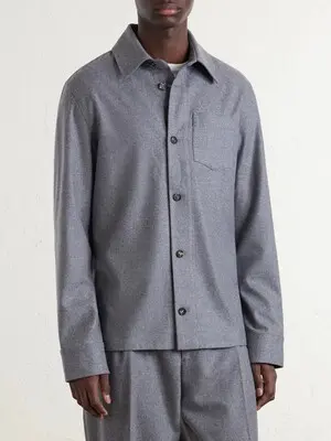 Gabriela Hearst Drew Wool And Cashmere-blend Shirt