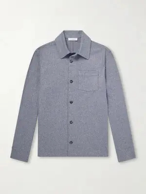 Gabriela Hearst Drew Wool And Cashmere-blend Shirt - Gray