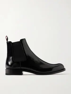 CHRISTIAN LOUBOUTIN Choucair Leather Chelsea Boots