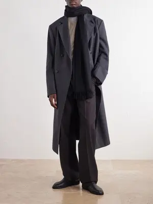 Zegna Fringed Cashmere Scarf