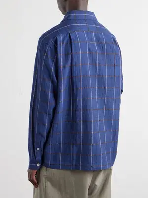 KARTIK RESEARCH Checked Cotton-canvas Shirt