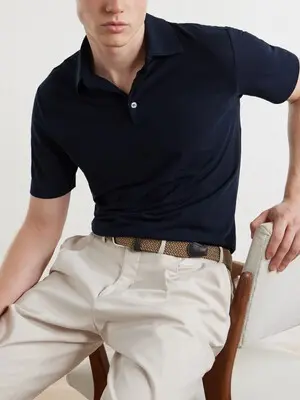 SLOWEAR Slim-fit Icecotton Polo Shirt