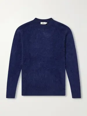 Altea Brushed Cashmere Sweater - Blue