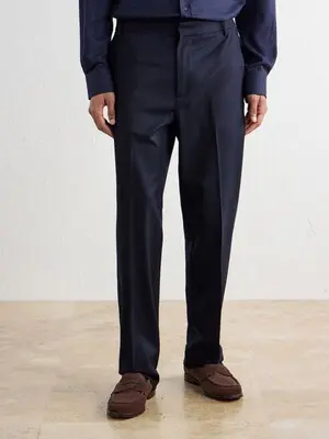 Altea Renee Straight-leg Stretch-wool Flannel Trousers