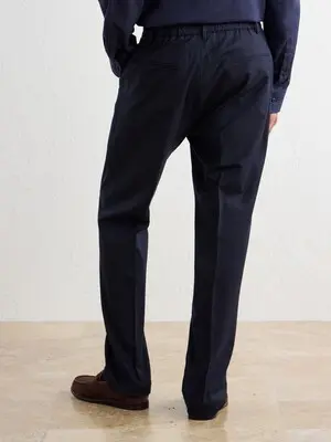 Altea Renee Straight-leg Stretch-wool Flannel Trousers