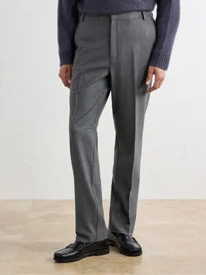 Altea Renee Straight-leg Stretch-wool Flannel Trousers
