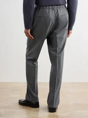 Altea Renee Straight-leg Stretch-wool Flannel Trousers