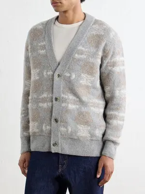 Altea Virgin Wool-jacquard Cardigan