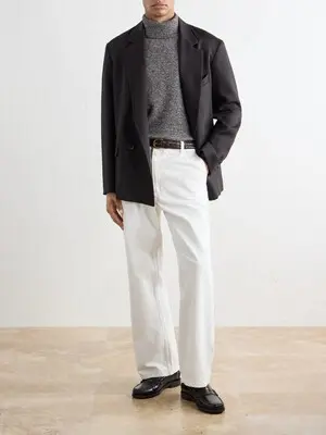 Altea Wool And Cashmere-blend Mouliné Rollneck Sweater