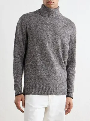 Altea Wool And Cashmere-blend Mouliné Rollneck Sweater
