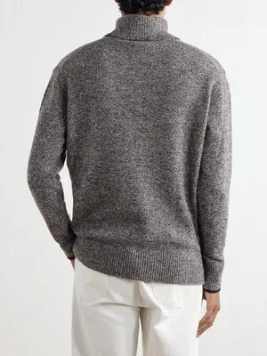 Altea Wool And Cashmere-blend Mouliné Rollneck Sweater