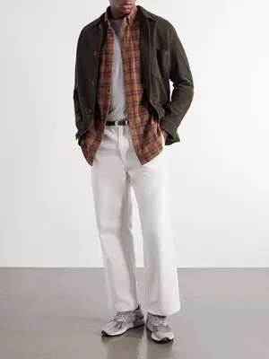 Portuguese Flannel Trigo Checked Brushed Cotton-twill Shirt - Brown