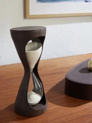 Assouline Mirage Full-grain Leather Hourglass