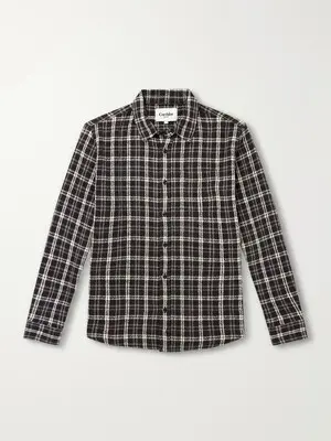 CORRIDOR Spacerock Checked Cotton-tweed Shirt