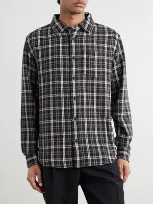 CORRIDOR Spacerock Checked Cotton-tweed Shirt
