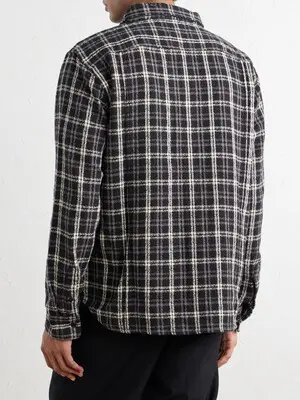 CORRIDOR Spacerock Checked Cotton-tweed Shirt
