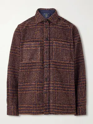Portuguese Flannel Polaris Checked Tweed Overshirt