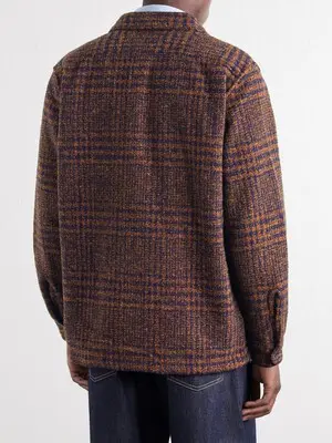Portuguese Flannel Polaris Checked Tweed Overshirt