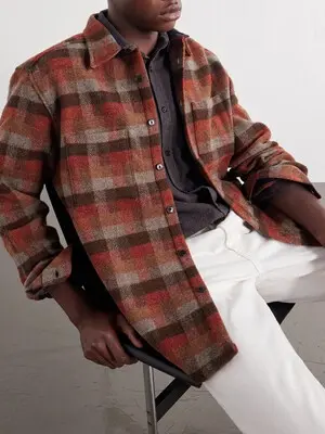 Portuguese Flannel Agripa Checked Wool-flannel Overshirt