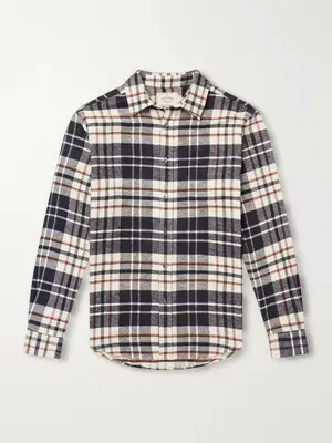 Portuguese Flannel Hillside Checked Cotton-flannel Shirt