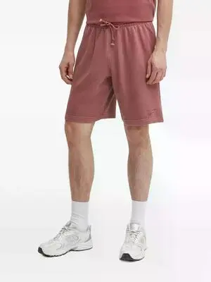 REEBOK Embroidered-logo Drawstring Shorts - Red