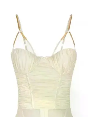 Elisabetta Franchi Draped Bodysuit - Neutrals