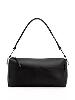 AMI Paris Cow-leather Carrousel Zipped Bag - Black
