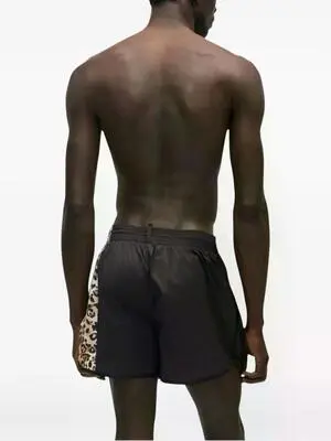 Dsquared2 Leopard-print Logo-print Swim Shorts
