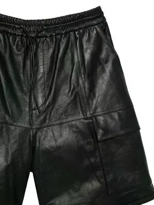 JUUN.J Leather Cargo Shorts
