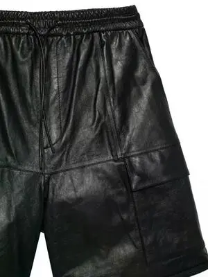 JUUN.J Leather Cargo Shorts