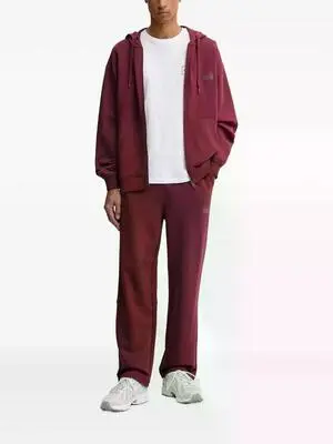 Hugo Logo-patch Zip-up Hoodie - Red