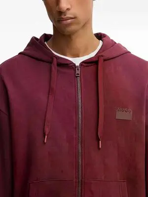 Hugo Logo-patch Zip-up Hoodie