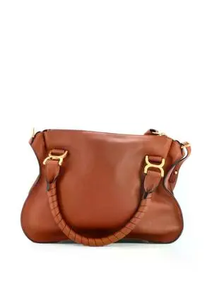 Chloé Marcie Leather Medium Satchel - Brown
