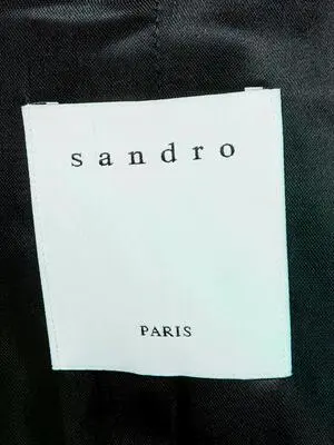 Sandro Leather-collar Zip-up Jacket