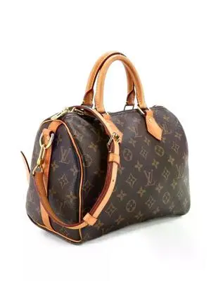 LOUIS VUITTON Monogram Canvas Speedy Bandouliere Satchel - Brown
