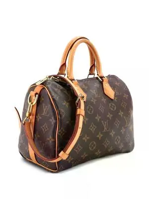 LOUIS VUITTON Monogram Canvas Speedy Bandouliere Satchel - Brown