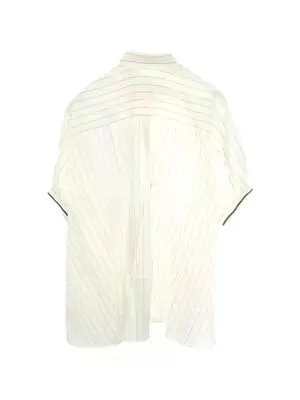 Brunello Cucinelli 2010s Striped Short-sleeve Shirt - Neutrals